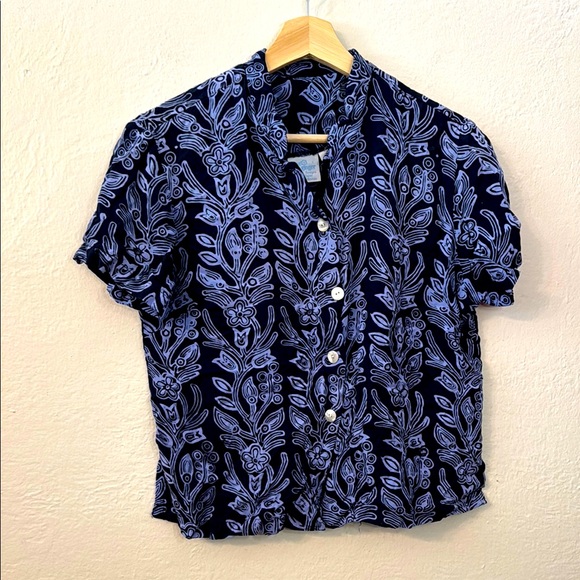Blue Ginger | Tops | 2 For Blue Ginger Womens Hawaiian Floral ...